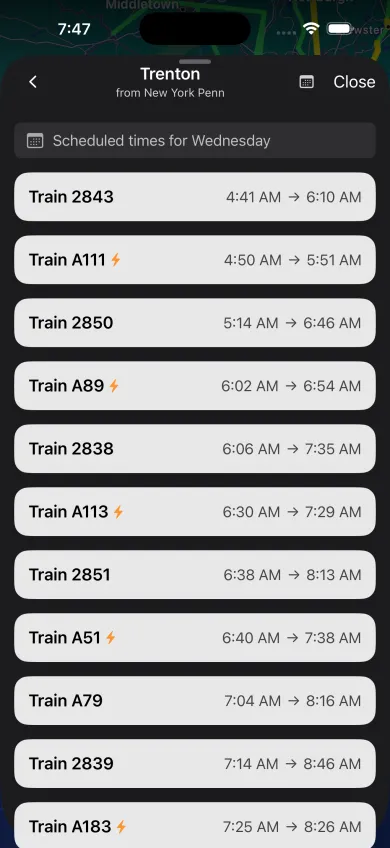 TrackRat - Real-Time Train Tracking